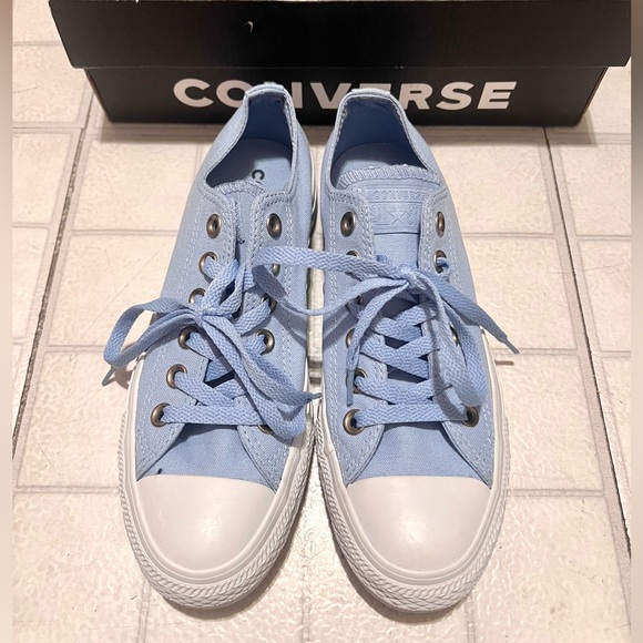 Converse | Shoes | Nwb Converse All Star Sneakers In Light Blue Size 7 ...